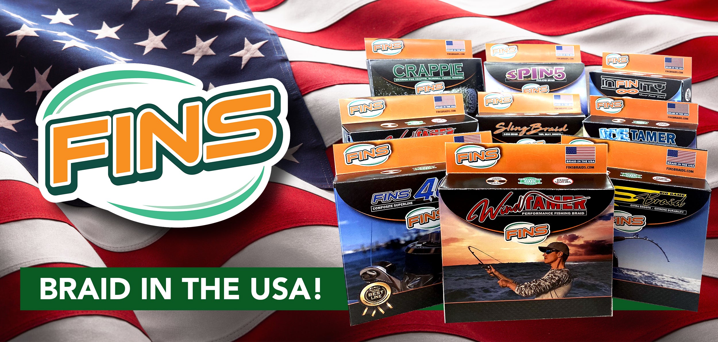 FINS Braids | American Braided Fishing Lines | Made in the USA